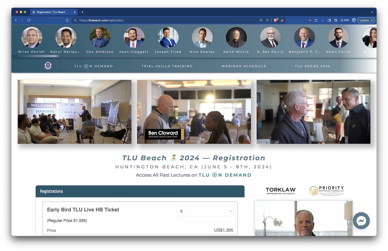 Registration | TLU Live Huntington Beach 2025 - June 4 - 7th